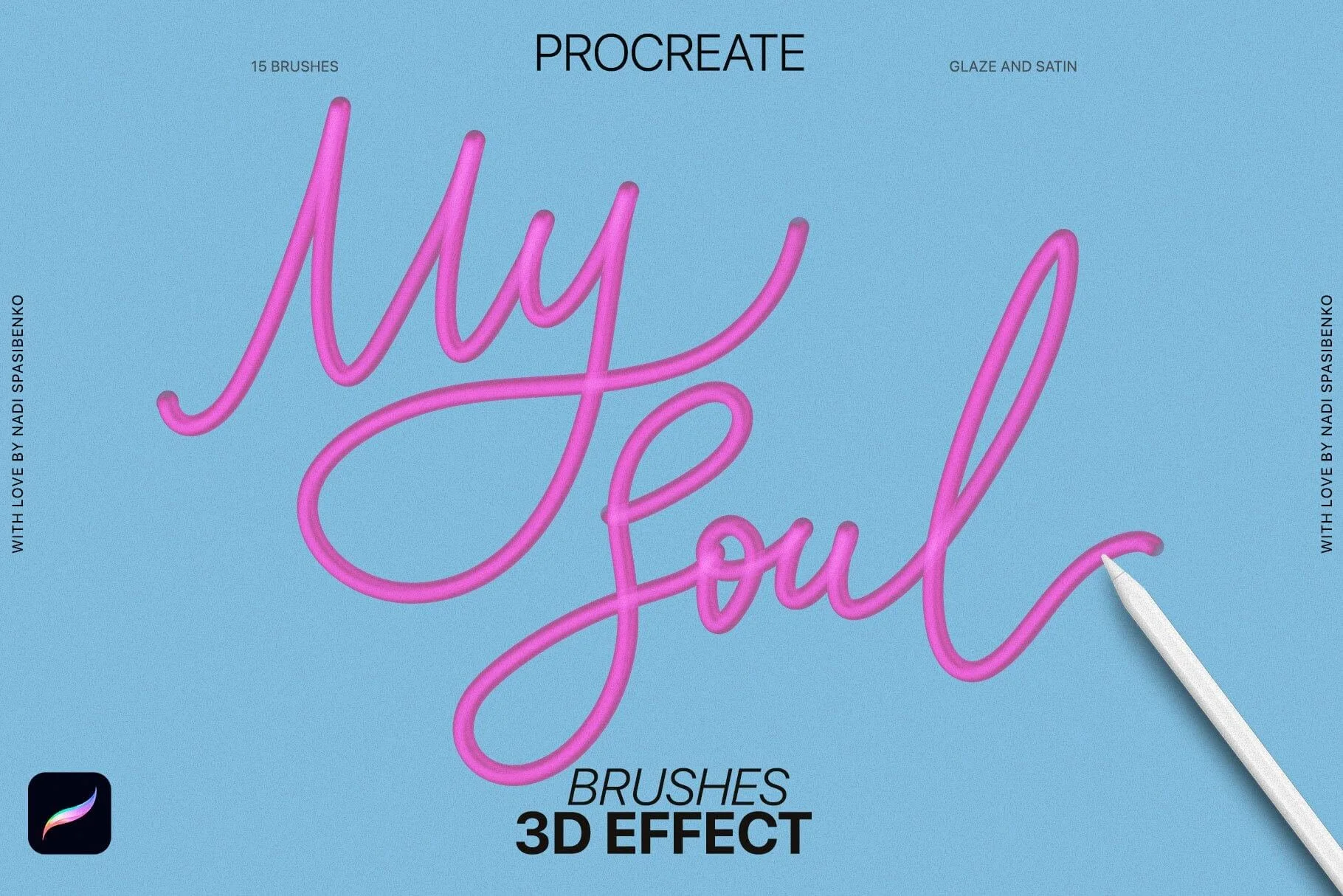 3D Effect Procreate Brushes — Artcoast Studio