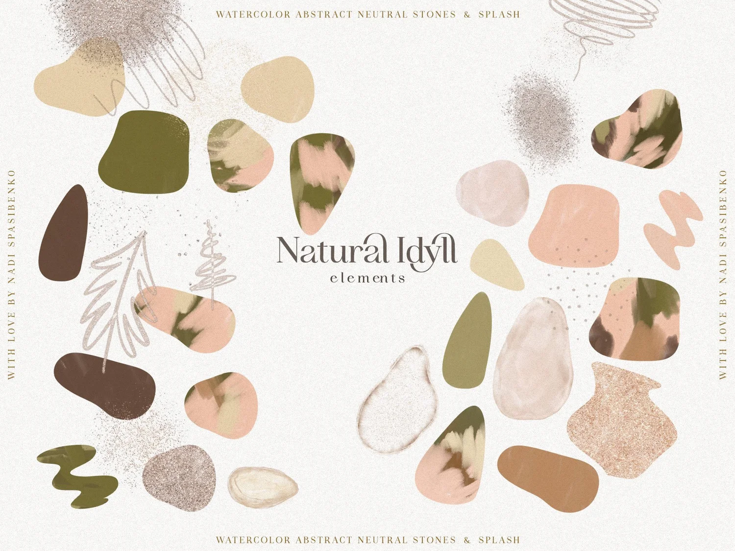 Elegant Modern Abstract Illustration Set — Artcoast Studio