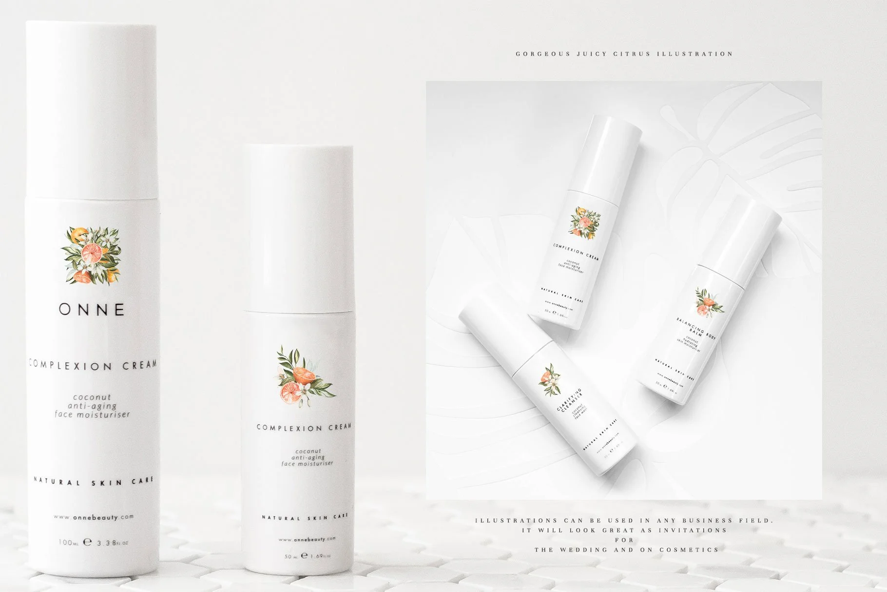 Citrus Time: Mandarin - Watercolor Illustrations Kit — Artcoast Studio