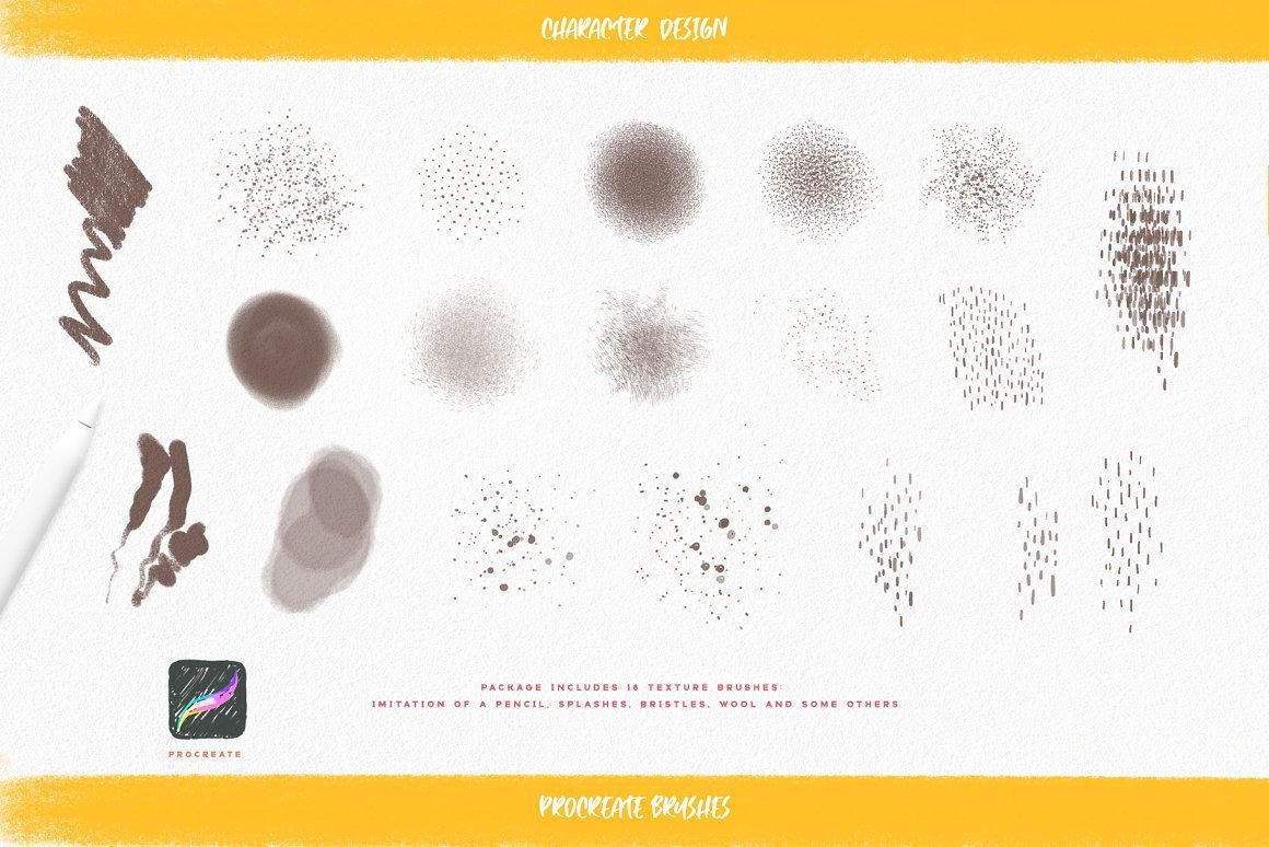 MEGABUNDLE Character Grids & Stamps for Procreate — Artcoast Studio