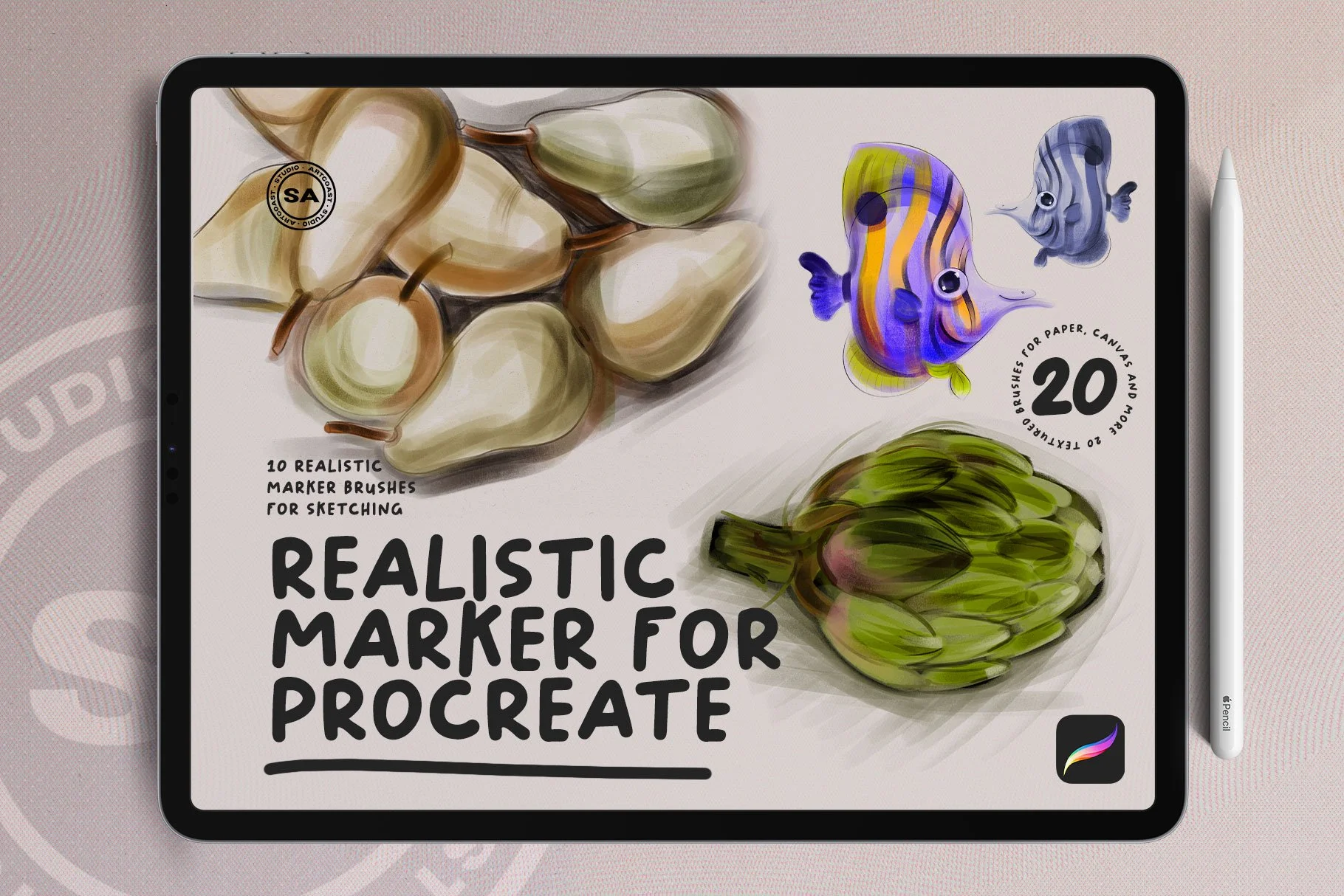 Magic Shapes Brushes for Procreate, Photoshop, Affinity — Artcoast Studio