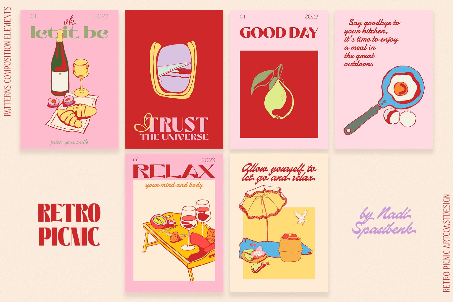 Almanac & Abstract Posters - Vector Illustrations Kit — Artcoast Studio