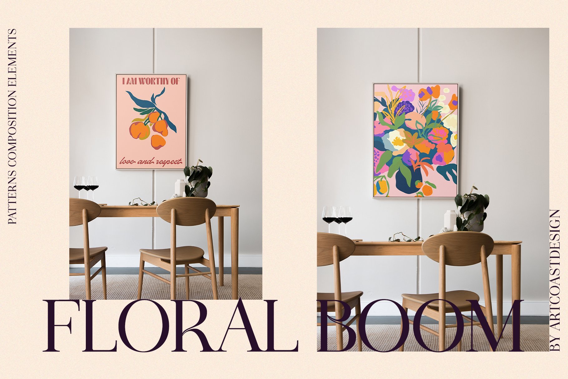 Floral Boom || Posters Affirmations — Artcoast Studio
