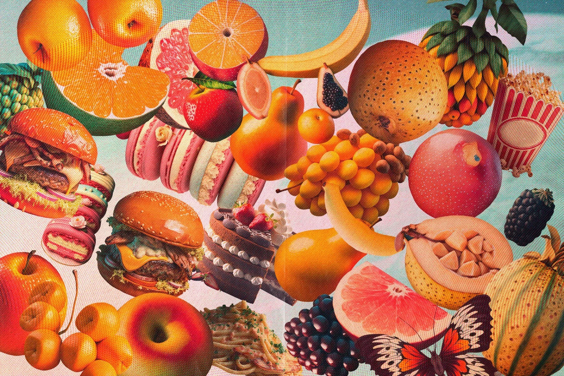 Miami Beach Collage Elements — Artcoast Studio