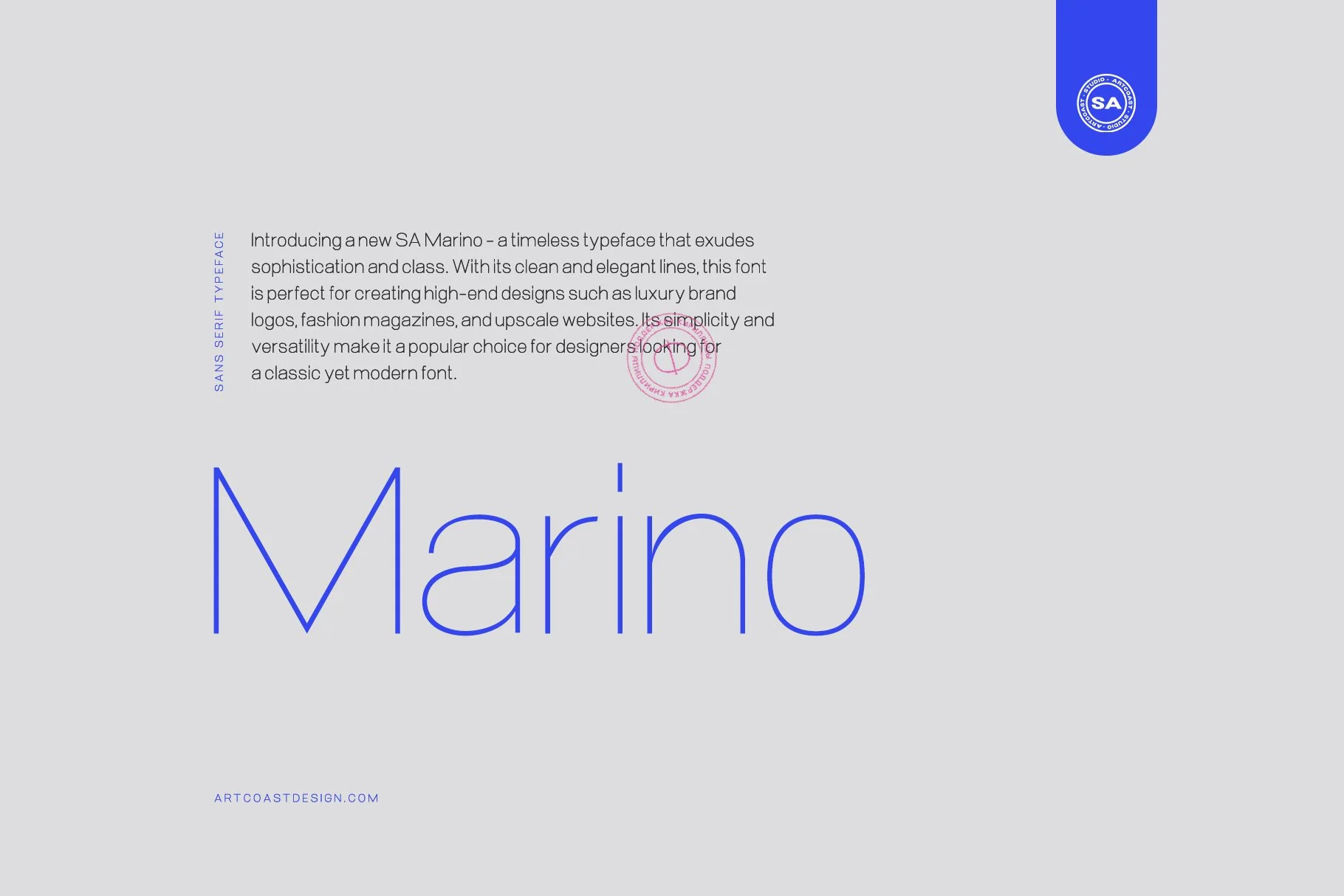 Atlantic Ocean | Extra Wide Font — Artcoast Studio