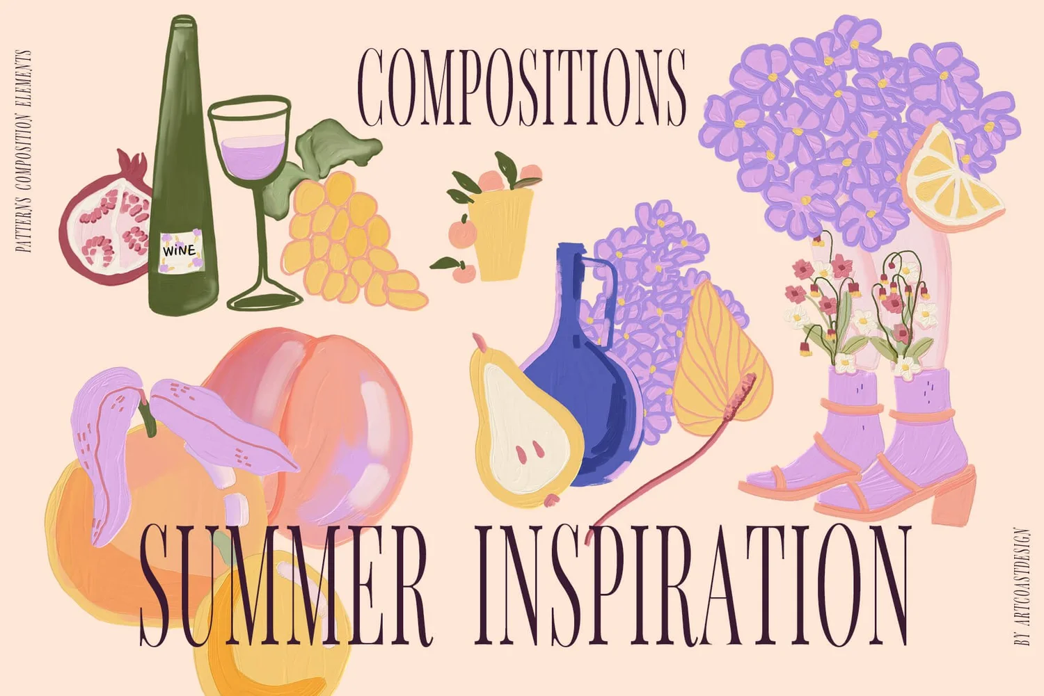 Retro Picnic & Affirmations Posters - Design Inspiration Set