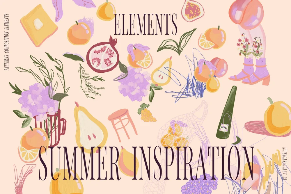 Retro Picnic & Affirmations Posters - Design Inspiration Set