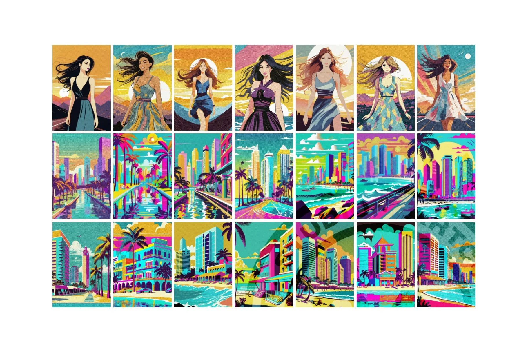 Reflection Scribble & Posters — Artcoast Studio