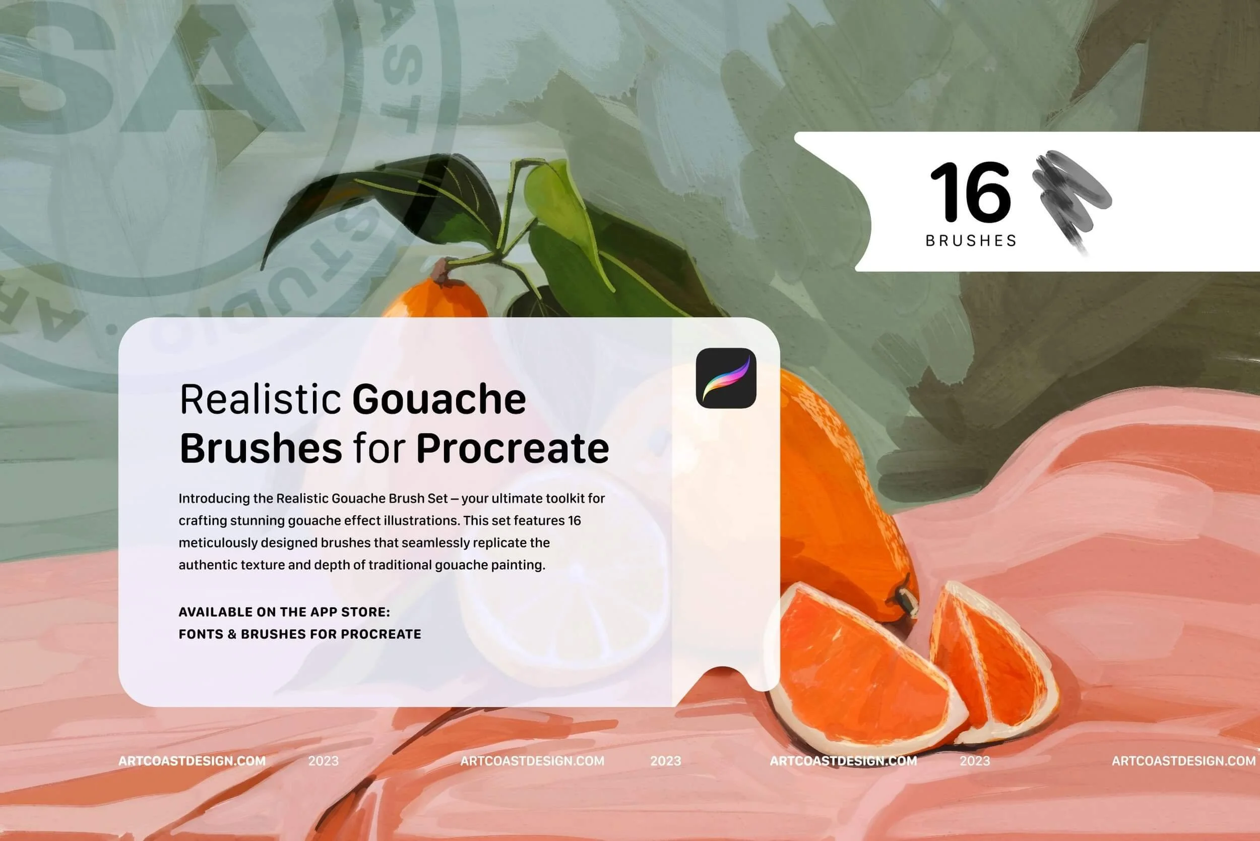 Masterpieces - Procreate, Photoshop Stamps — Artcoast Studio