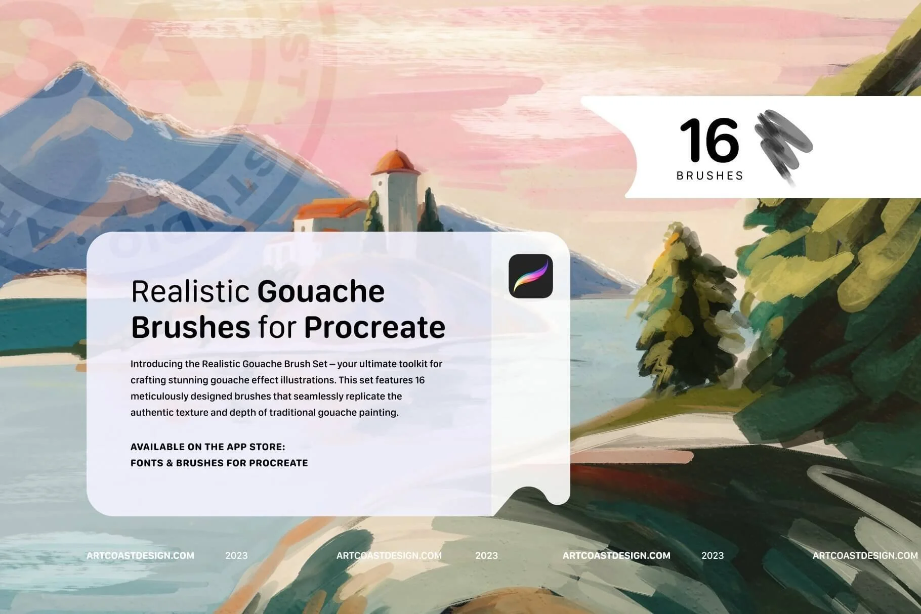 Masterpieces - Procreate, Photoshop Stamps — Artcoast Studio