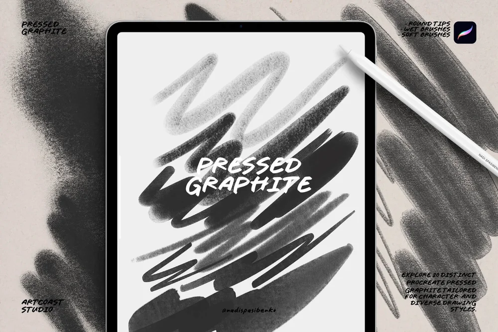Geometric Pattern Brushes for Procreate — Artcoast Studio