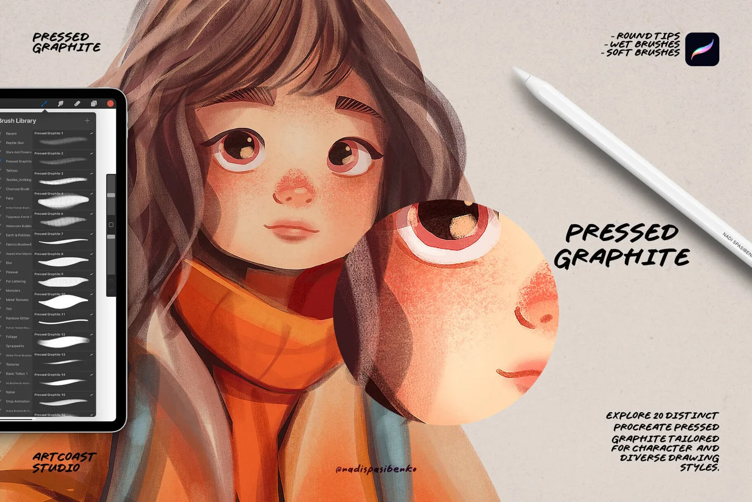 Geometric Pattern Brushes for Procreate — Artcoast Studio