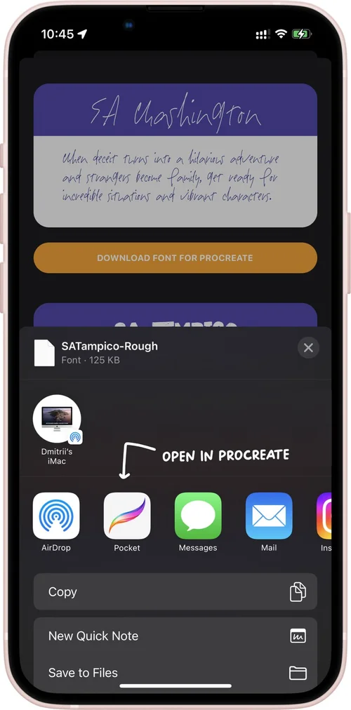 Installing Fonts from Fonts & Brushes App to Procreate Pocket: Step-by-Step Guide