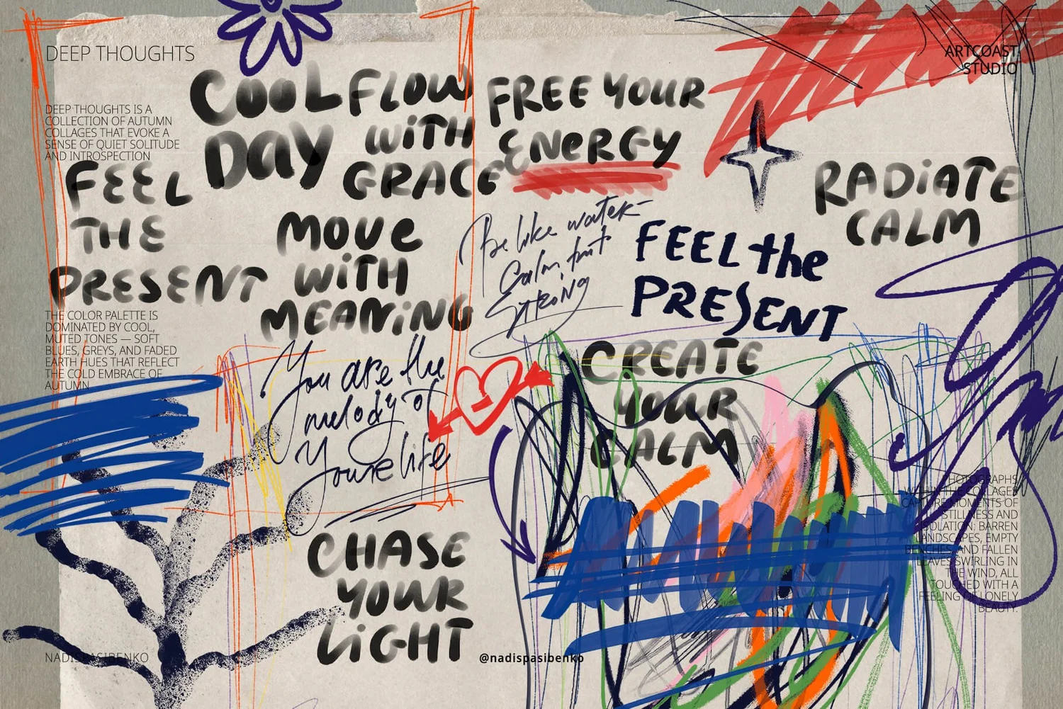 Authentic Reflection Sketch Set: Doodles & Posters