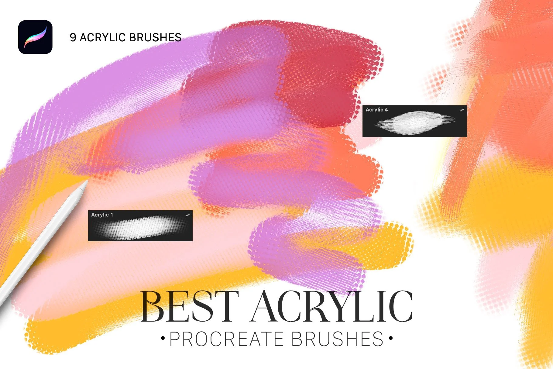 Textured Brushes for Procreate – Realistic Texture & Grain Brush Pack