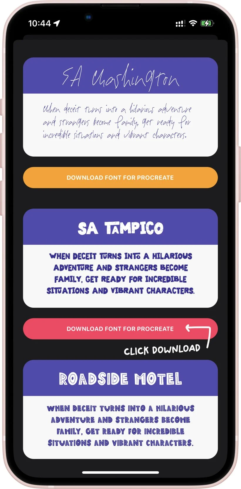 Installing Fonts from Fonts & Brushes App to Procreate Pocket: Step-by ...