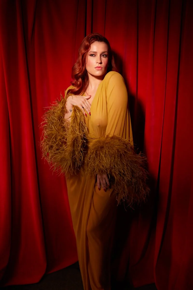 The star of Parisian cabaret, burlesque actress Maud Amour photographed ...