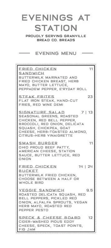 Menu Station Granville — Station