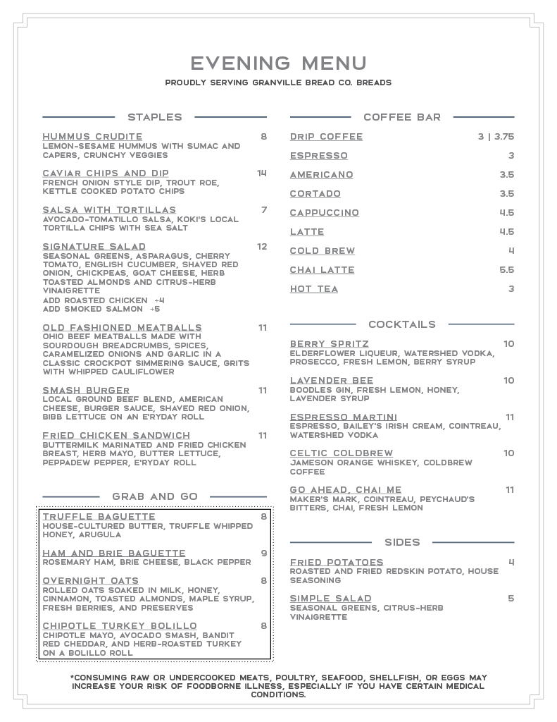 Menu Station Granville — Station