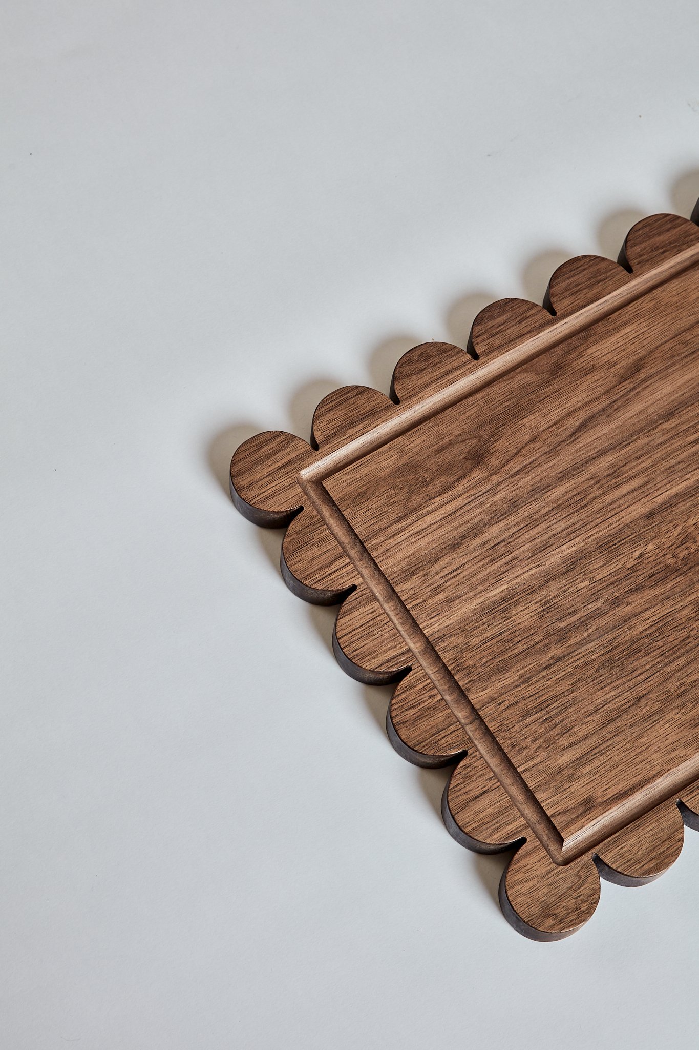 Scalloped Walnut Cutting Board Erica Marie Interiors Scalloped Walnut Cutting Board Erica Marie Interiors