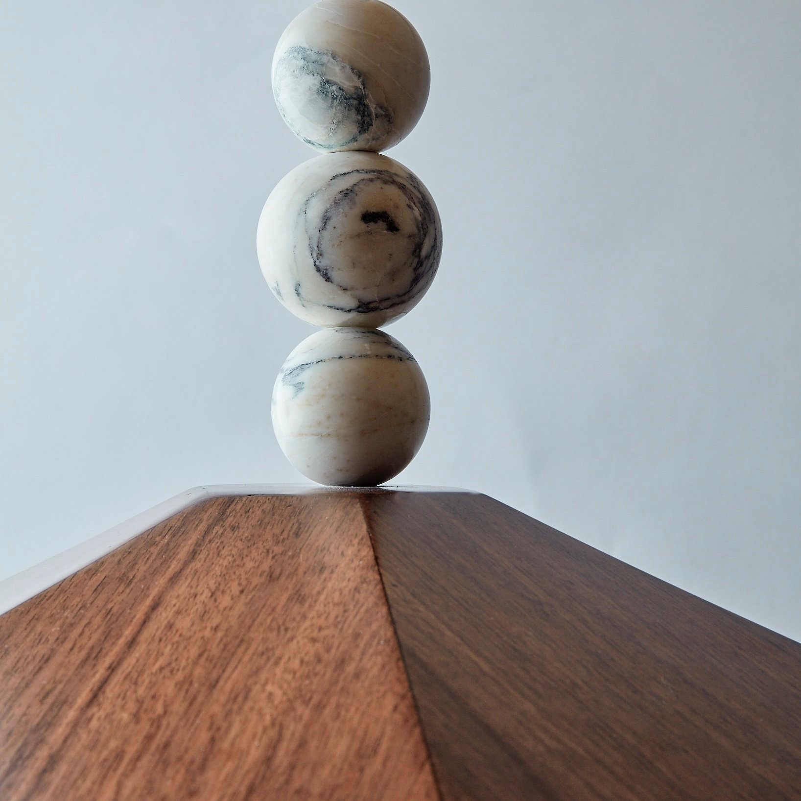 "The Carroll: Calacatta Viola Marble Lamp with Handwoven Rattan Shade ...