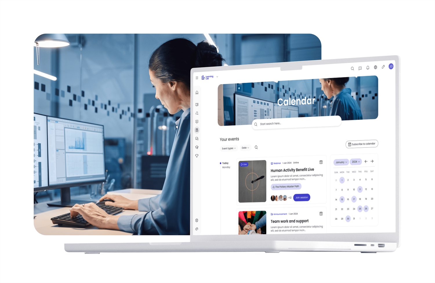 eLearning Platform Features — Learning Lab LMS LXP