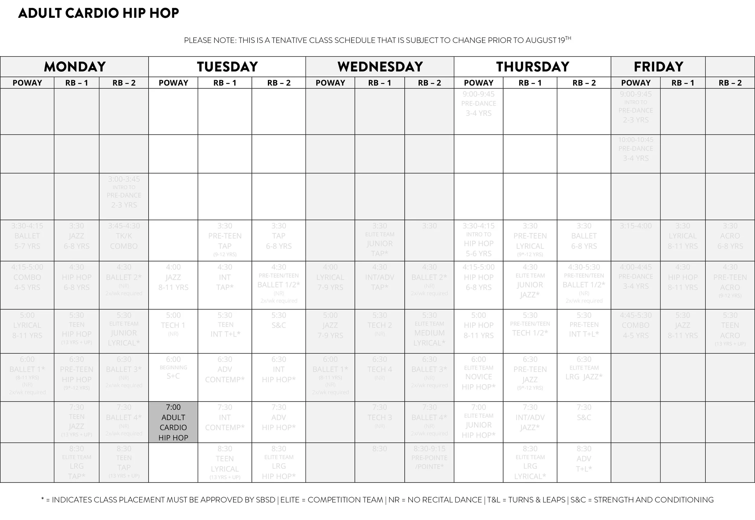 Classes > Adult Cardio Hip-Hop — Step By Step Dance