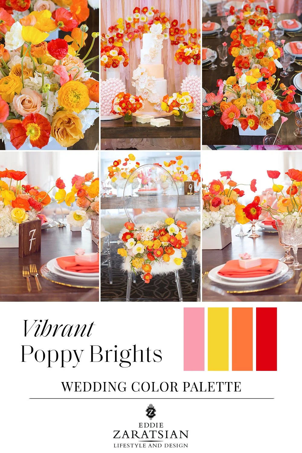 3 Vibrant Wedding Color Palette Ideas | Eddie Zaratsian Lifestyle & Design