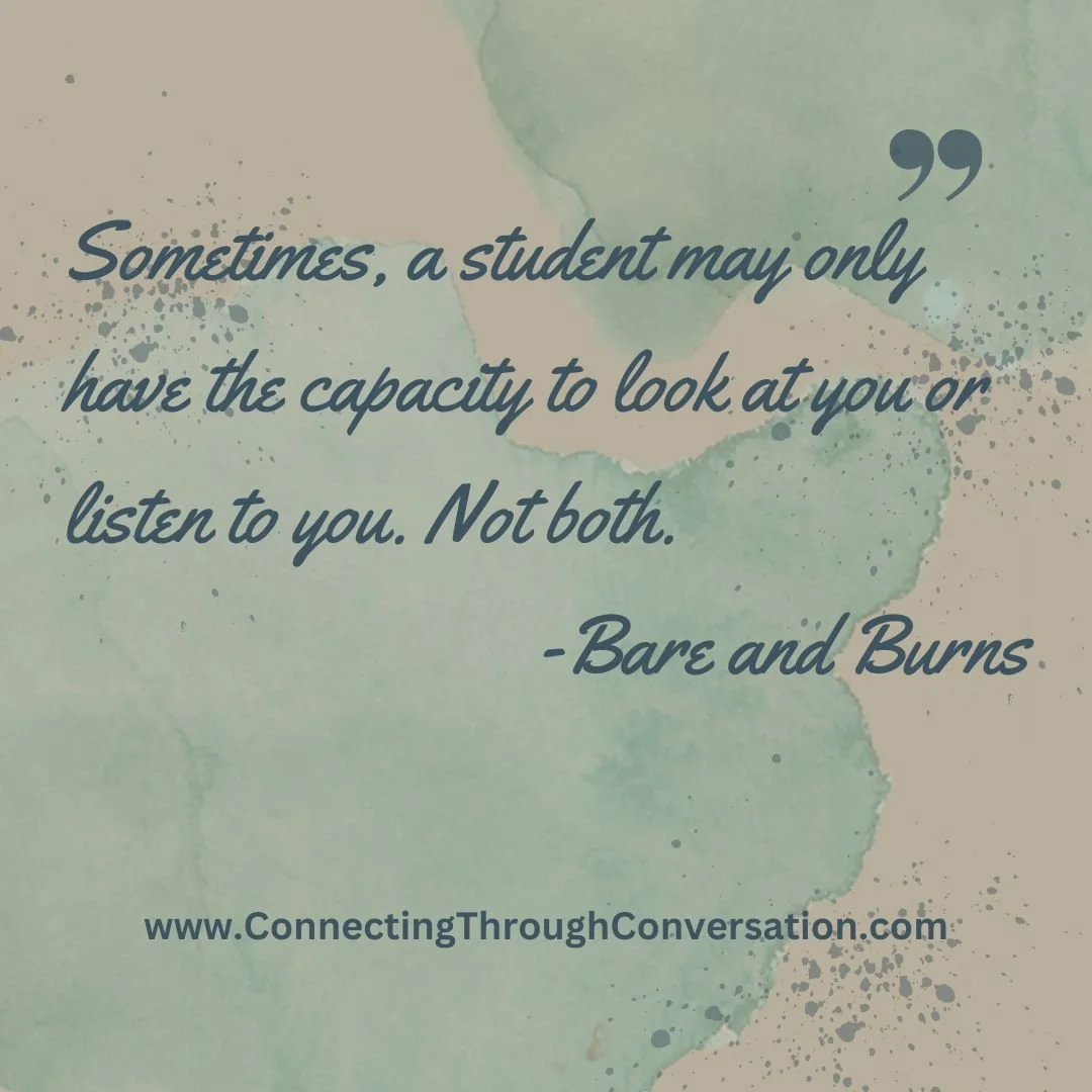To Look or Not to Look — Connecting Through Conversation