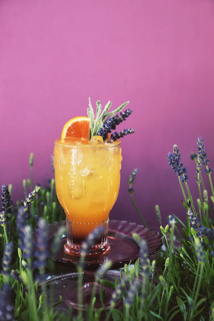 Lavender Tequila Sunrise — Drinking with Chickens- craft cocktail recipes