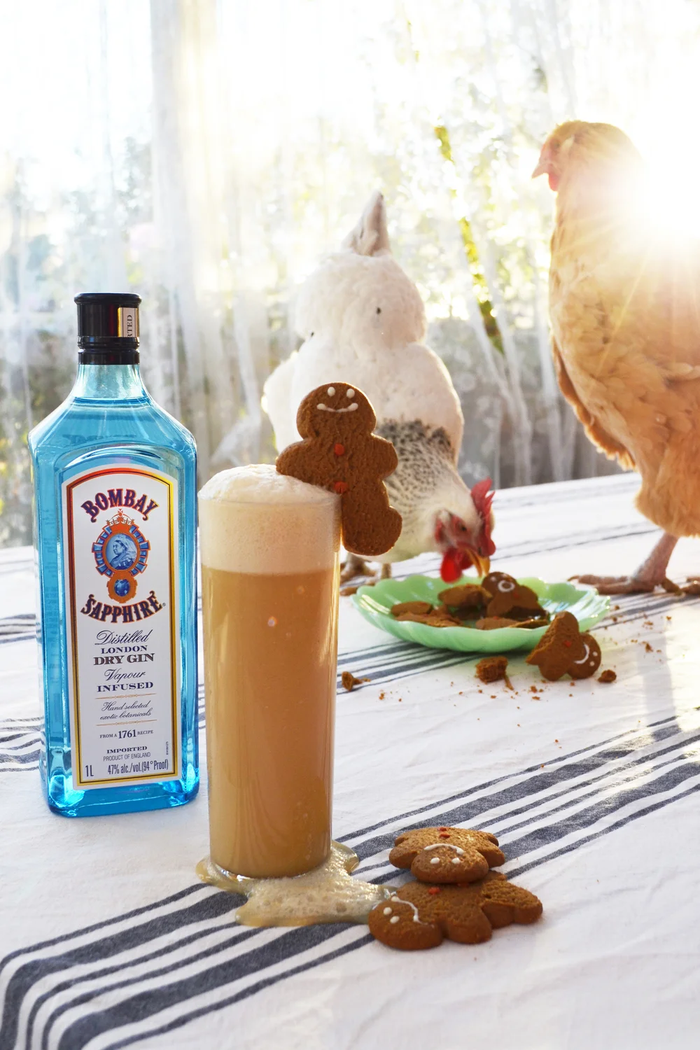 GINgerbread Man Fizz — Drinking with Chickens- craft cocktail recipes