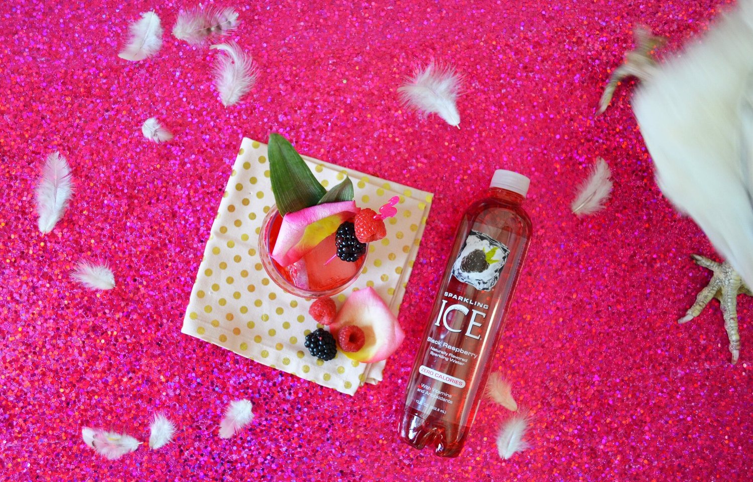 Sparkling Raspberry-Rose Rum Smash — Drinking with Chickens- craft ...