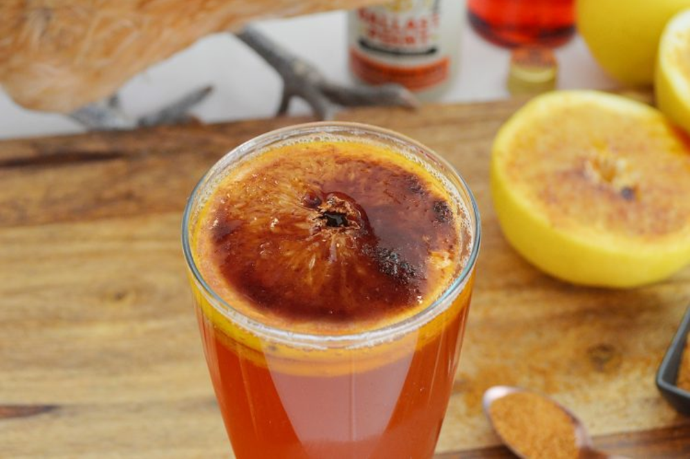 Brûléed Grapefruit Beer Cocktail — Drinking with Chickens- craft ...