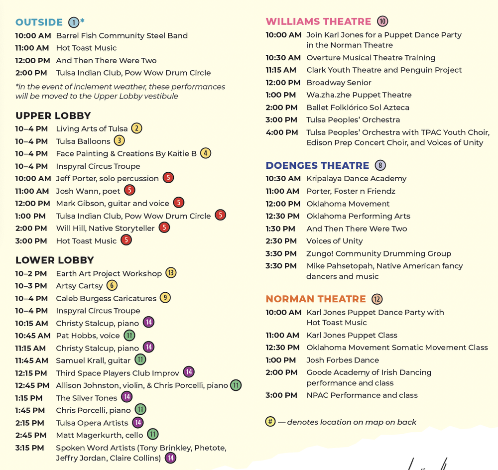 Orbit Arts Festival — Tulsa Performing Arts Center