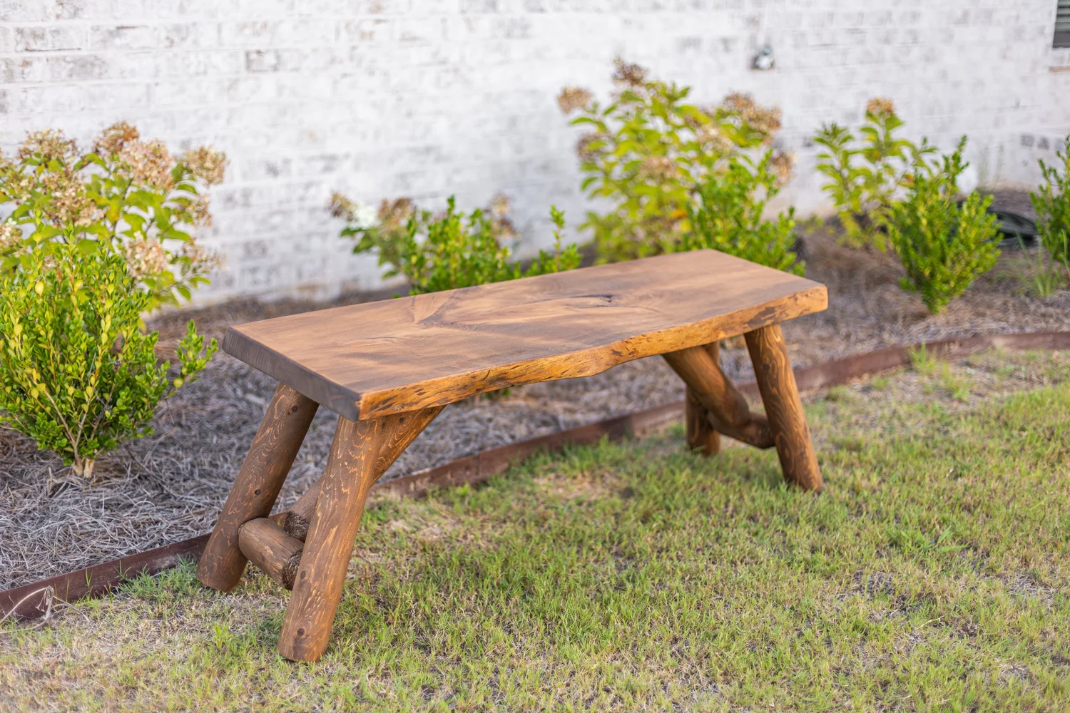 4' Rustic Log Bench — Southern Rustic Logwerks