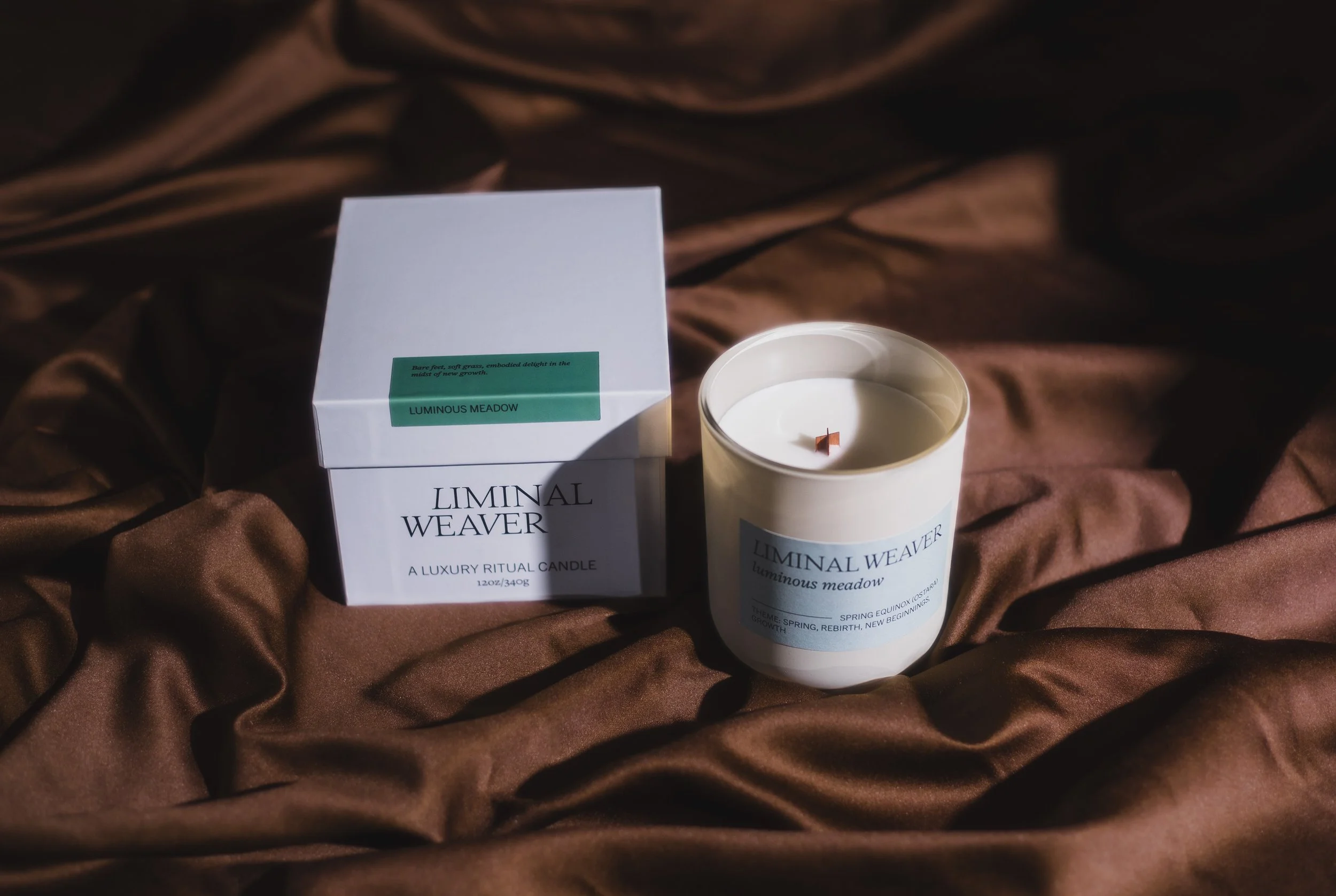 Luxury Ritual Candle Line — Liminal Weaver