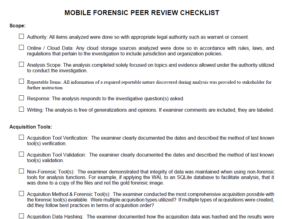 Walkthroughs and Checklists — Hexordia