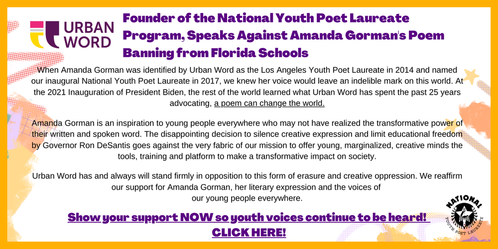 National Youth Poet Laureate | Curated by Urban Word