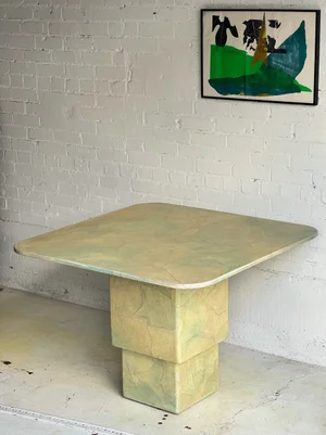 1980's Brass & Plaster Pac-Man Table — Underwater Studio