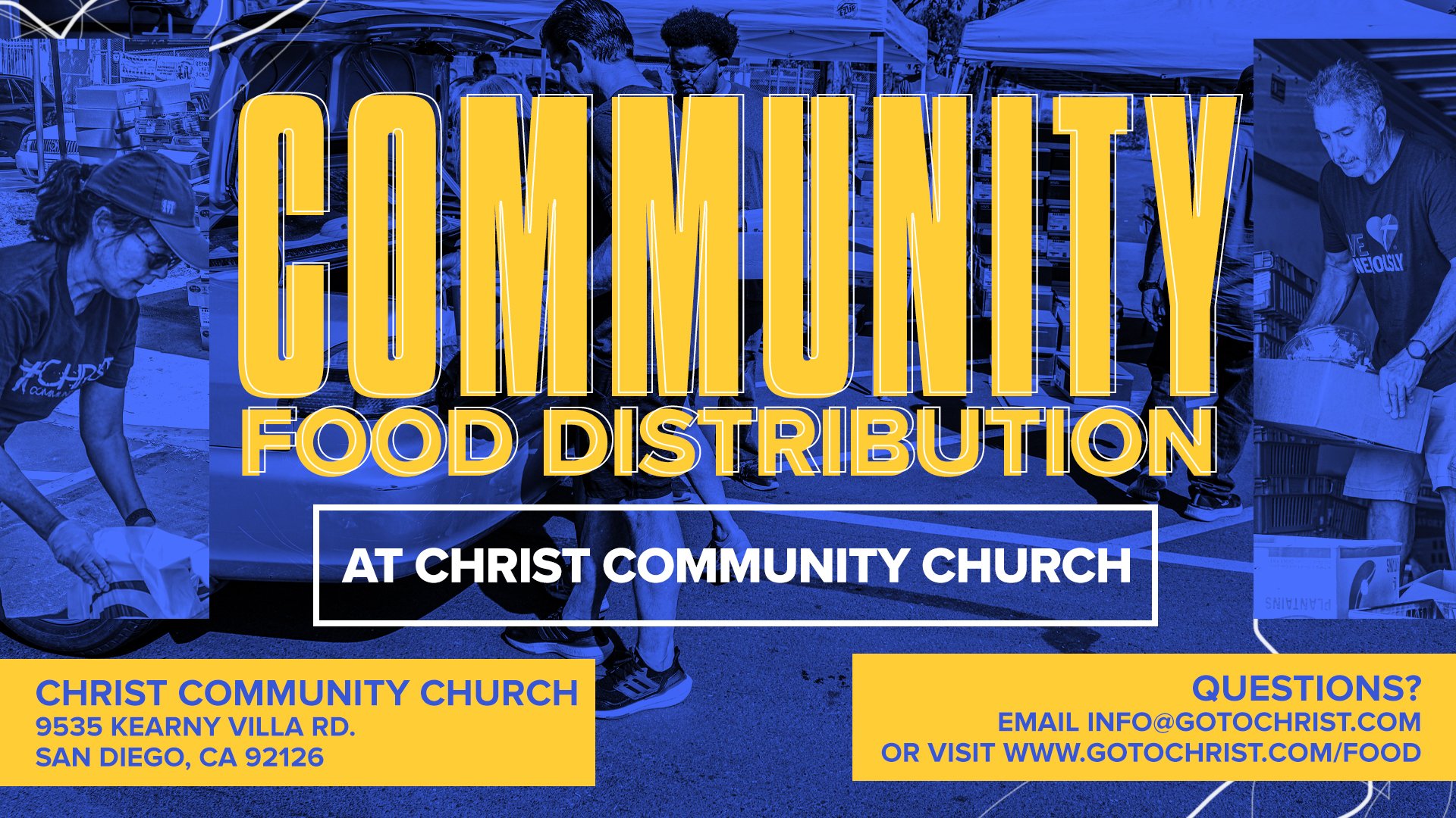 Community Food Distribution in Mira Mesa, Poway & San Diego CA — Christ ...