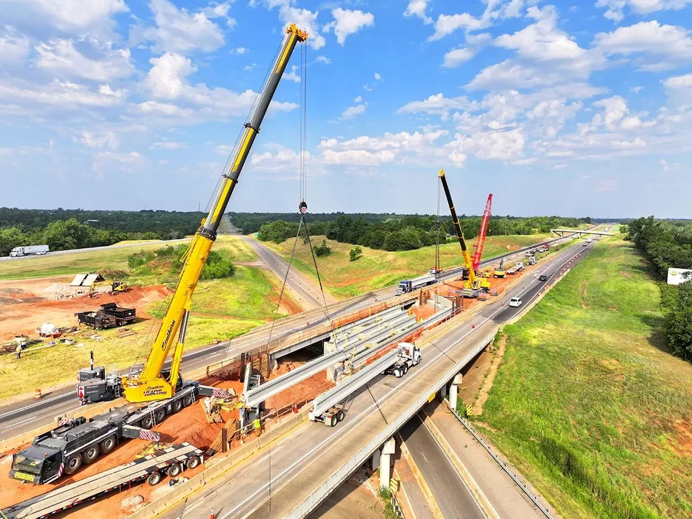 Oklahoma Interstate 40 and Interstate 240 Intersection — Central Bridge ...