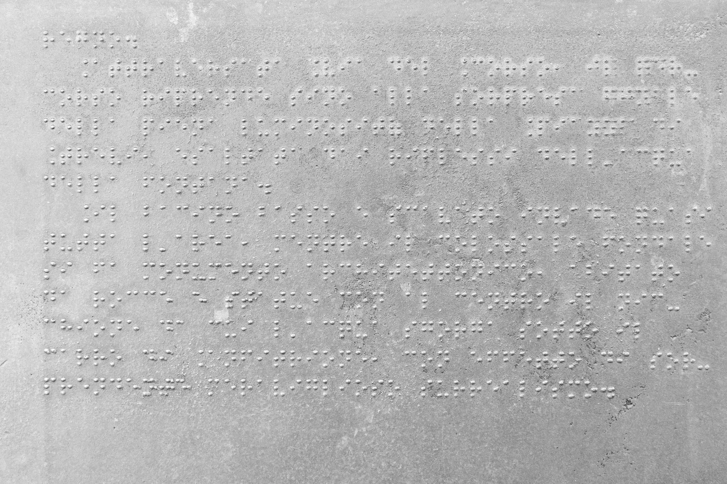 Grade 2 Braille ADA Compliant Signs