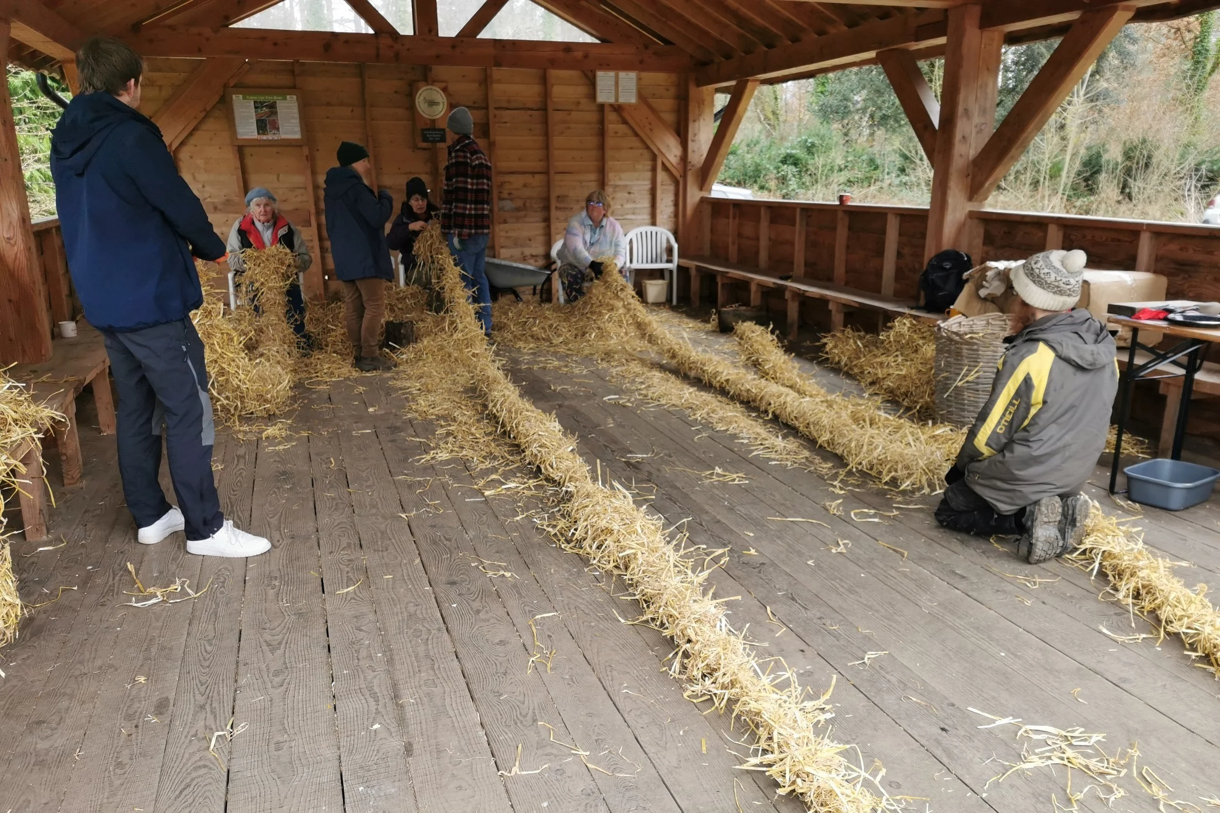 Making Eel Ropes with Swimways Project — North Wales Rivers Trust