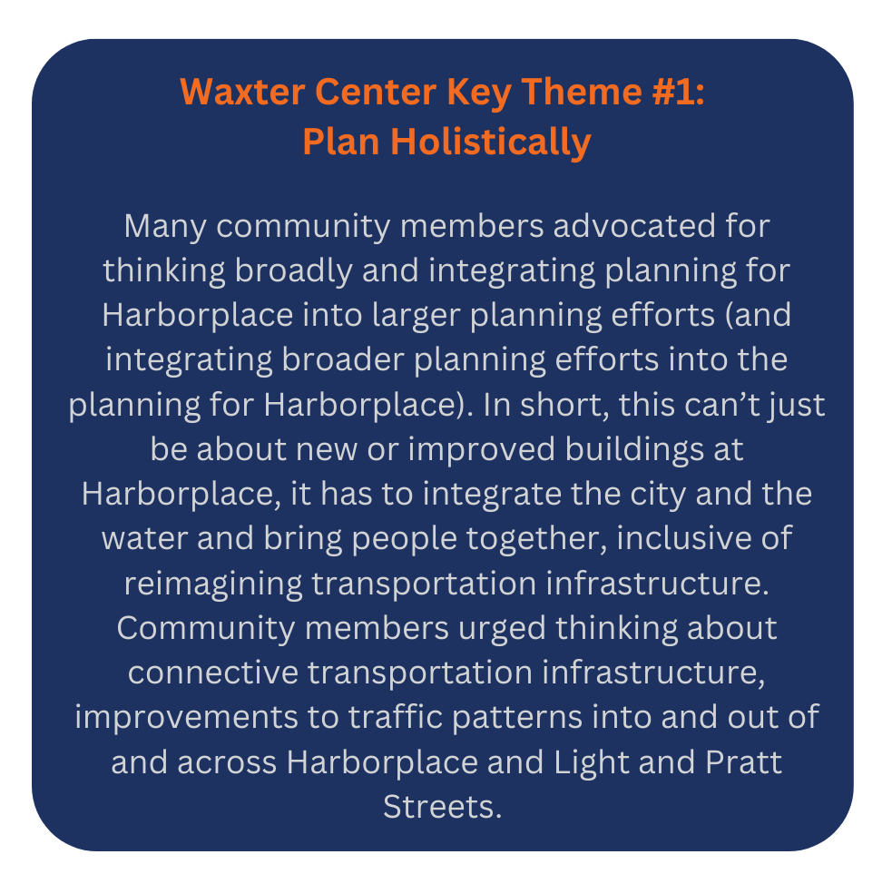 Engaging the Community — Our Harborplace