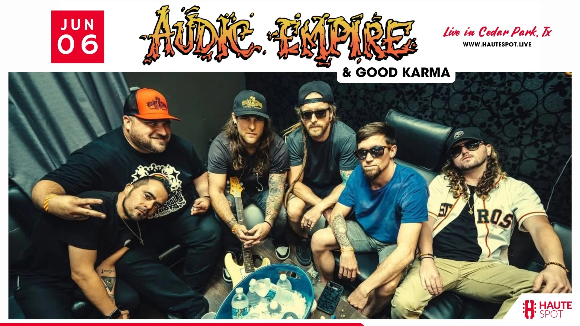 Audic Empire Live in Cedar Park, Tx on Friday, June 6th, 2025 — Haute Spot