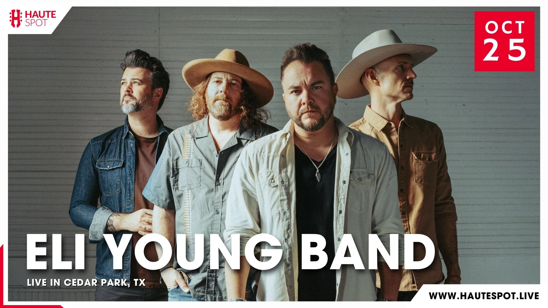 Eli Young Band Live in Concert on Friday, October 25th, 2024 - at Haute ...