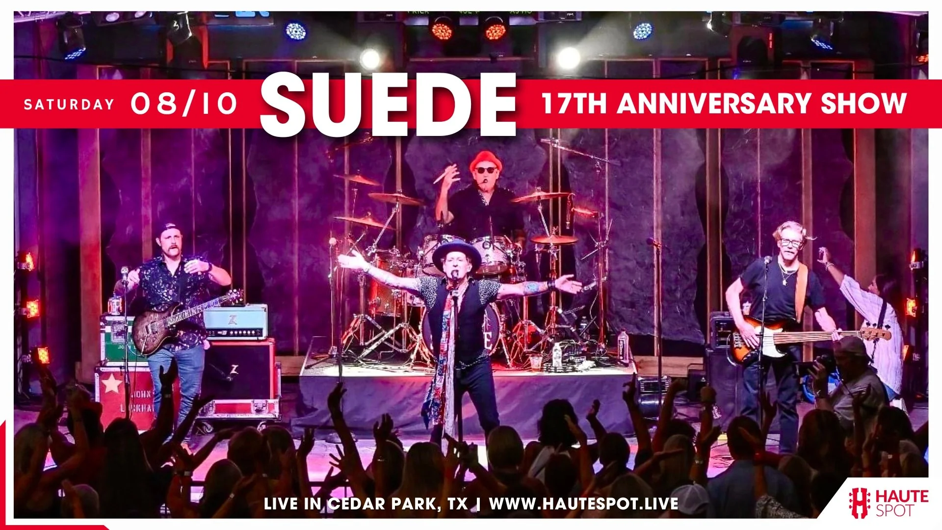Suede Austin - Rock Covers from the 70s, 80s, 90s & Beyond on Saturday ...