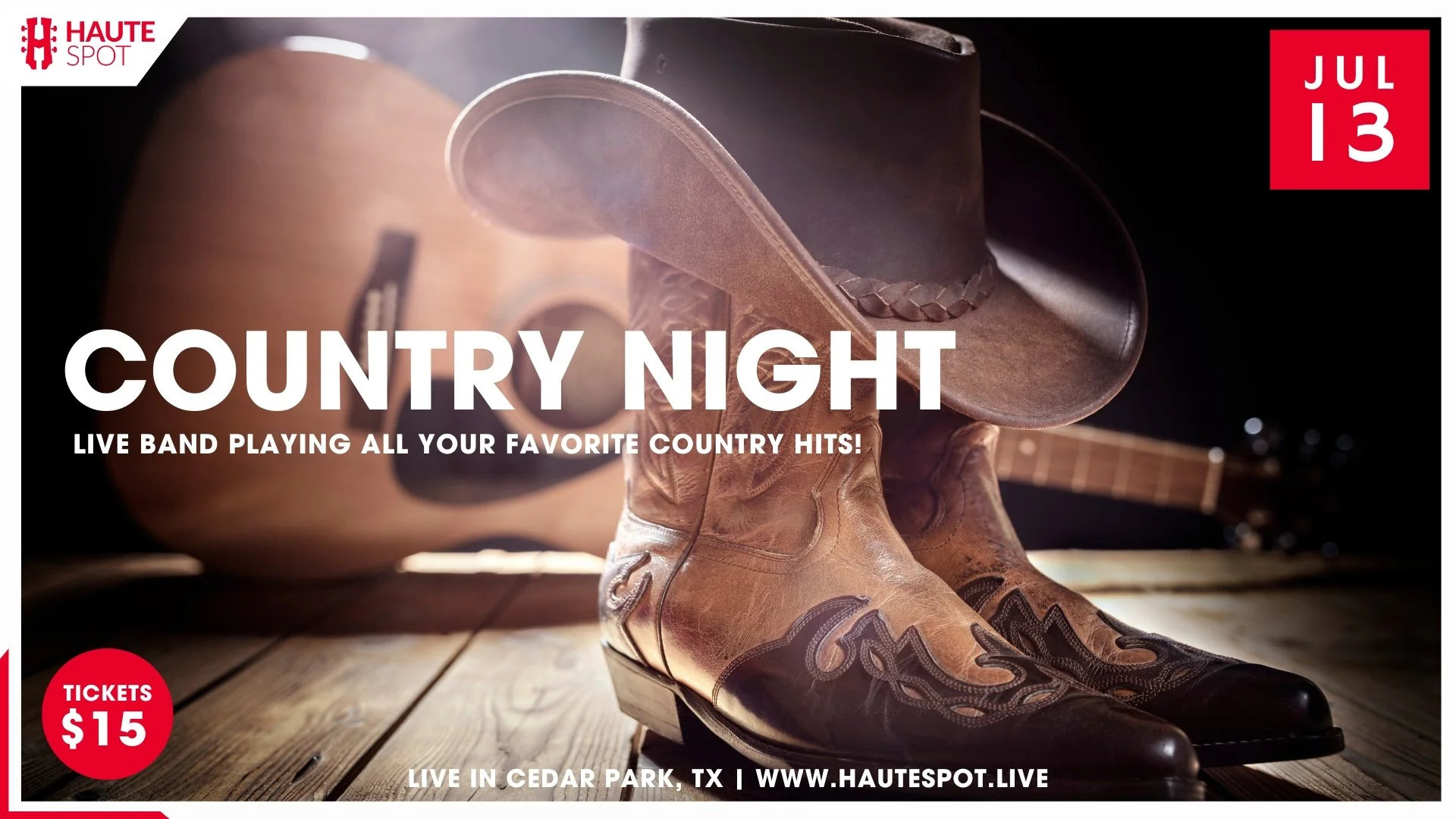 Country Night Saturday, July 13th, 2024 in Cedar Park, Tx - featuring ...