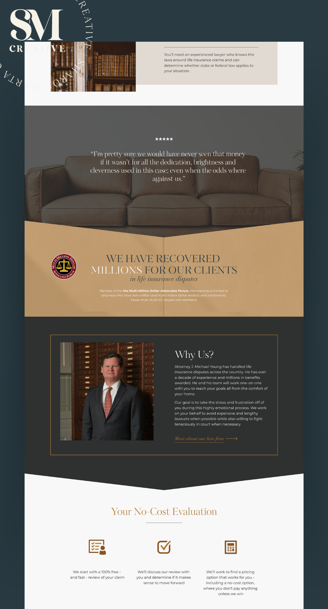 Squarespace Website Design for Lawyer — SM Creative