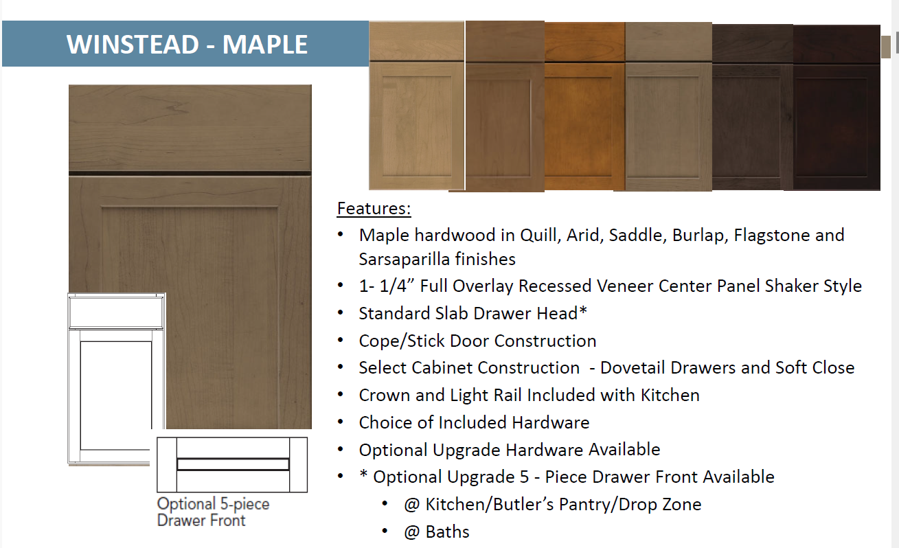 Cabinets — DRB Homes Eastern Shore Design Studio